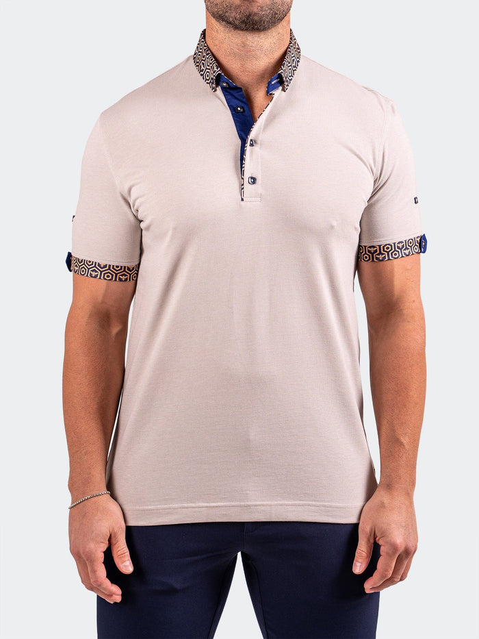 Maceoo Stretch Short-Sleeve Polos | Polo CollarSolidRhino Grey – Men ...