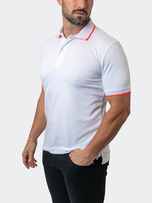 Maceoo Stretch Short-Sleeve Polos | Polo TipTokyo White – Men Fashion
