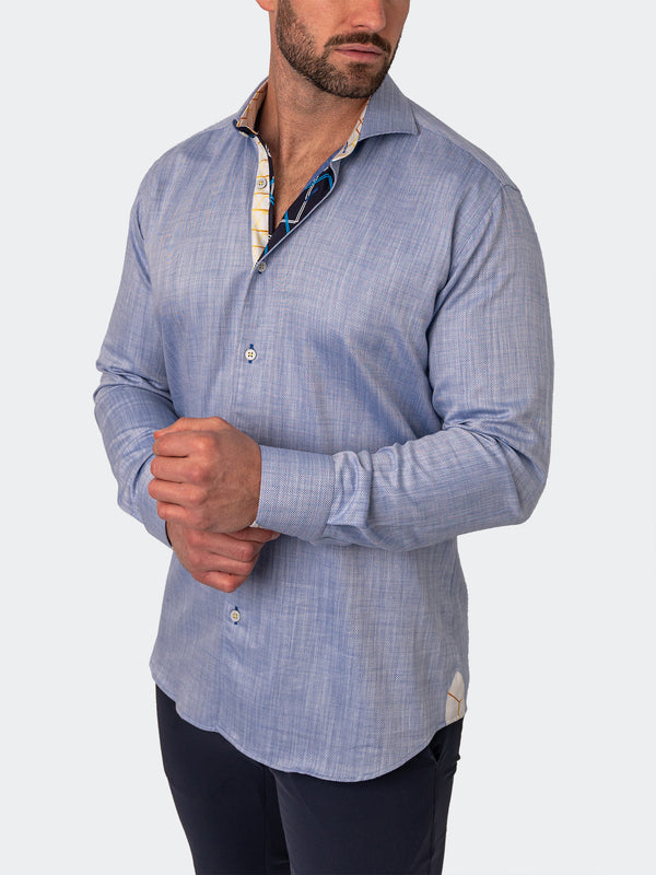 Maceoo Stretch Shirt | Einstein Flamblue Blue – Men Fashion