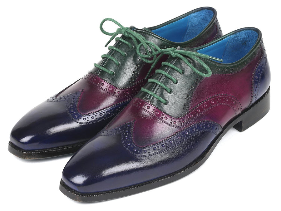 Paul Parkman Men's Multi Color Wingtip Oxfords (ID#PP2284) – Men Fashion