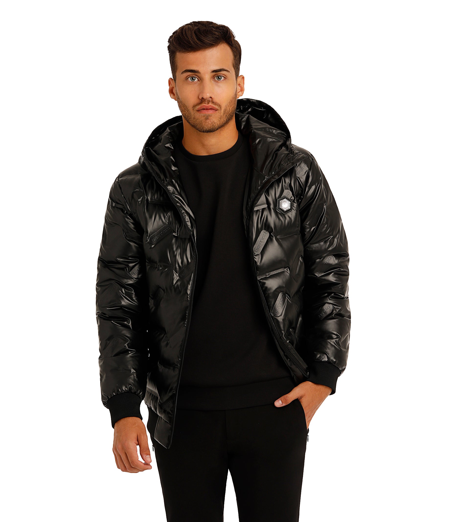 Bertigo Jacket | Wolf Black Down Filled Coat – Men Fashion